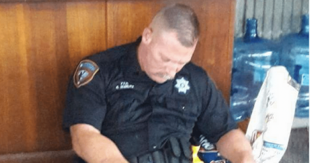 Photo Of A Cop Sleeping 'On Duty' Just Went Viral, & You'll Understand ...